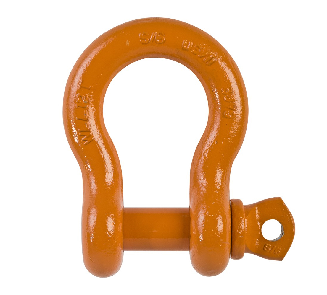 Orange Bow Shackle (12t WLL) Grade S- 32 x 35mm | Beaver Brands | Price ...