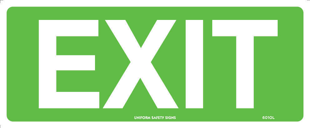 Exit Safety Sign